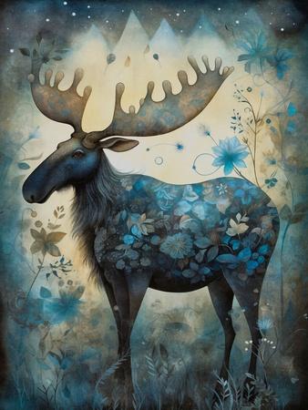 'Holy Forest Moose' Art Print - The Dutch Lady | Art.com