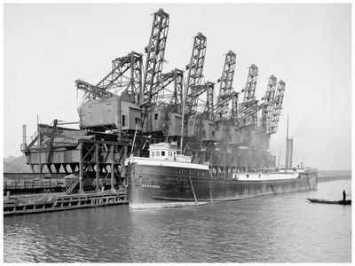 'Hoover and Mason Clam Shell Hoists, Cleveland, Ohio' Art Print | Art.com