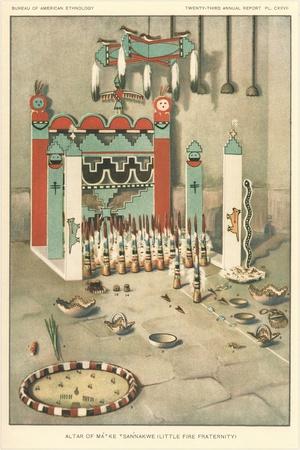 'Hopi Little Fire Clan Altar' Art Print | Art.com