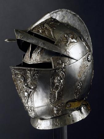 Horserider Helmet in Embossed Steel, Circa 1590, France, 16th Century ...