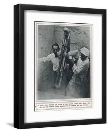 Howard Carter at the Excavation of Tutankhamun Framed Photographic ...