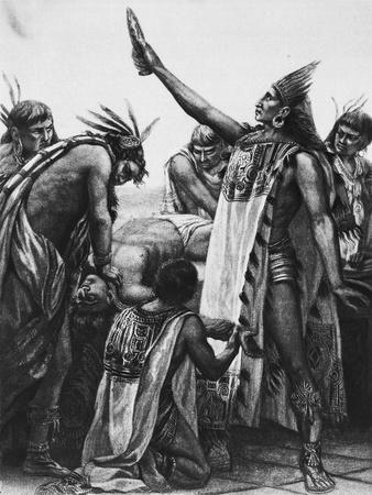 'Human Sacrifice of the Aztecs' Giclee Print | Art.com