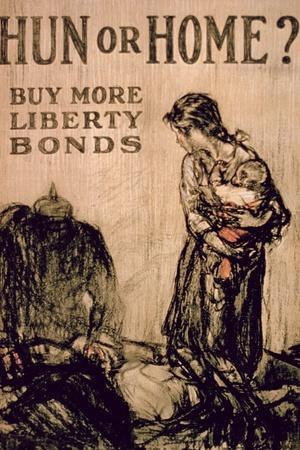 'Hun or Home?', 1st World War Poster' Giclee Print | Art.com