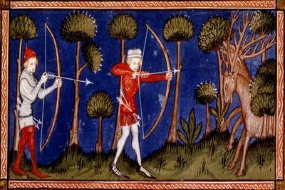 'Hunting Scene, 14th Century' Giclee Print | Art.com