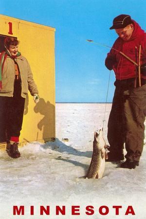 Ice Fishing Art Print | Art.com