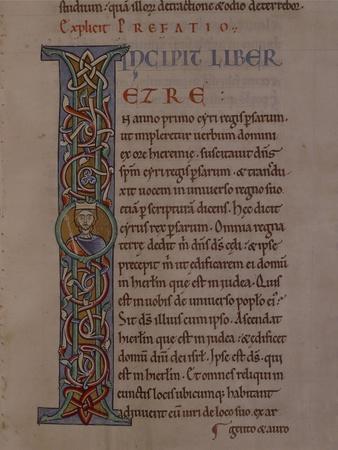 'Illuminated Letter, the Latin Bible, from the Abbey of Monteiramey ...