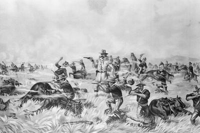 'Illustration Depicting Custer Massacre' Giclee Print | Art.com