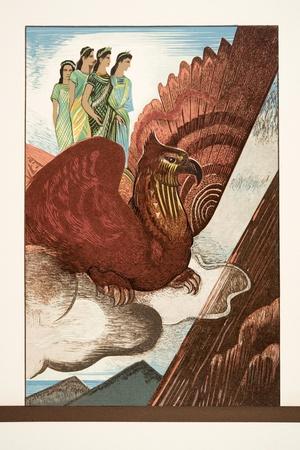 'Illustration from Prométhée Enchaîné by Aeschylus, Pub. 1941 (Pochoir ...