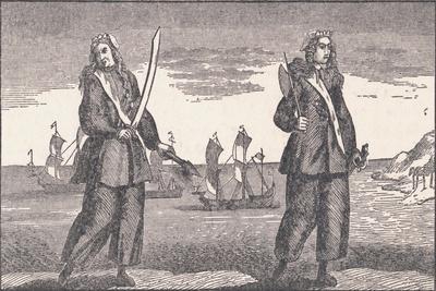 'Illustration of Ann Bonney and Mary Read Dressed as Pirates' Giclee ...