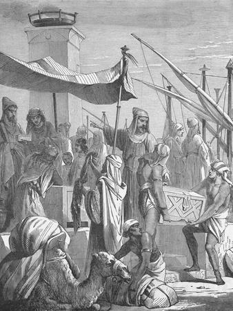 Illustration of Babylonian Merchants Giclee Print | Art.com