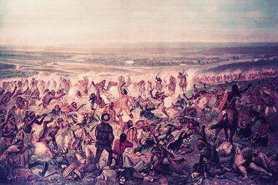 Illustration of General Custer's Last Stand Giclee Print | Art.com