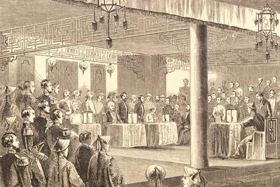 'Illustration of Signing of Treaty/Tients' Giclee Print | Art.com