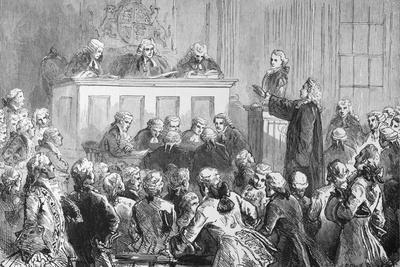 Illustration of the Trial of Peter Zenger in New York Giclee Print ...