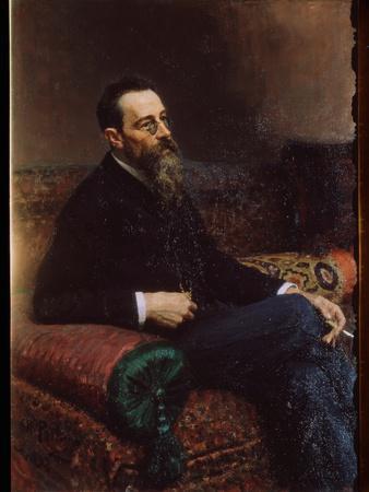 'Portrait Du Compositeur Nicolas (Nikolai) Rimski Korsakov (Rimski ...
