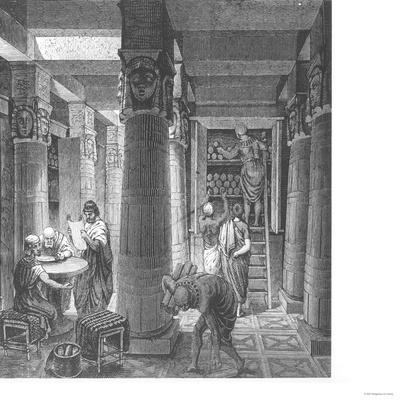 'Imaginary Recreation of Ptolemy Library in Alexandria, Egypt, from ...