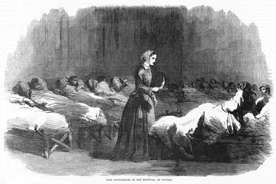 In Scutari Florence Nightingale Attends a Patient During the Night ...