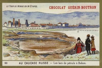 'In the Russian Caucasus - the Oil Lakes of Baku' Giclee Print | Art.com