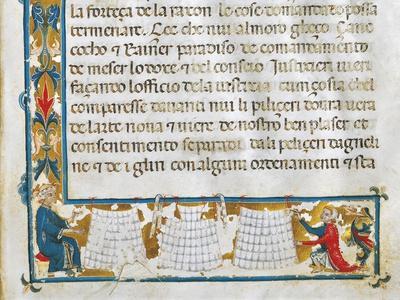 'Initial Capital Letter from Venetian Manuscript' Giclee Print | Art.com