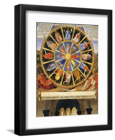Inset Depicting Mystic Wheel with Figures of Prophets and Evangelists ...