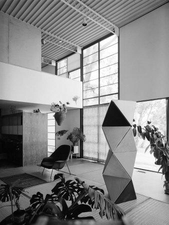 'Interior of the Home of Designer Charles Eames' Photographic Print ...