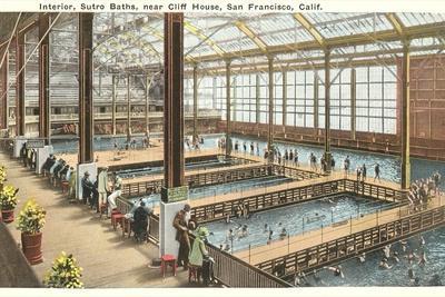 Interior, Sutro Bath House, San Francisco, California Art Print | Art.com