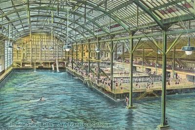 Interior, Sutro Baths, San Francisco, California Art Print | Art.com