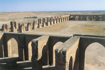 'Iran, Samarra, Great Mosque of Samarra, Commissioned by Abbasid Caliph ...