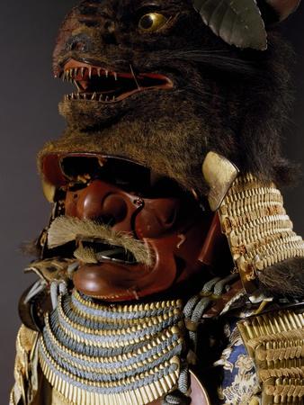 Iroiro Kebiki Odoshi Nimai-Do Gusoku, Samurai Armor with Helmet from ...