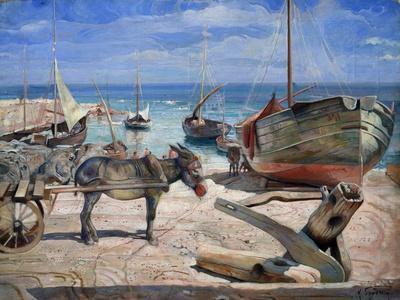 'L'ile De Capri Peinture De Isaak Brodsky (Brodski) (1884-1939) 1929 ...