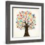 'Isolated Diversity Tree Hands Illustration' Art Print - Cienpies ...