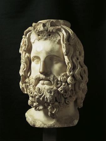 'Italy, Rome, Bust of Zeus Serapis' Giclee Print | Art.com