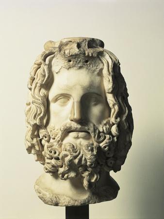 'Italy, Rome, Bust of Zeus Serapis' Giclee Print | Art.com