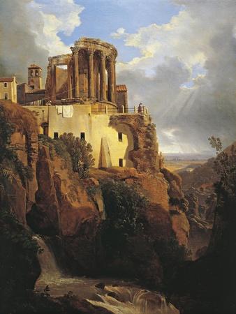 'Italy, Temple of Sybil in Tivoli' Giclee Print | Art.com