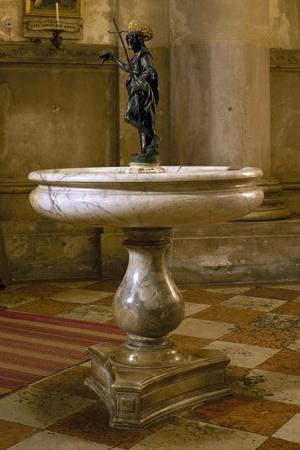 'Italy, Venice, Basilica of Most Holy Redeemer, Font' Giclee Print ...