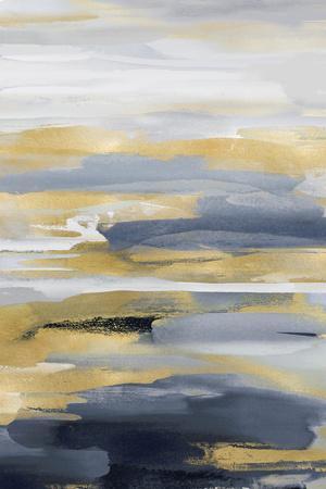 'Intuition Blue and Gold II' Art Print - Jackie Hanson | Art.com