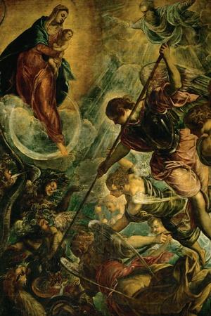 'The Archangel Michael Fights Satan, (Revelation 12, 1-9)' Giclee Print ...