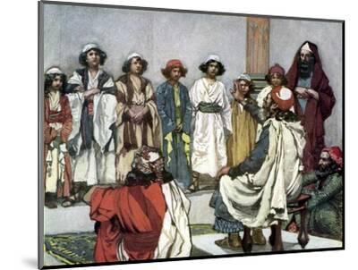Jesse presents his son to Samuel by Tissot -Bible Mounted Giclee Print ...