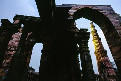 'Silhouetted Ruins at Lal Kot Aka Qila Rai Pithora in Old Delhi. Lal ...