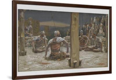 The Four Guards Sat Down and Watched Him Framed Giclee Print - James ...