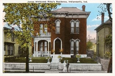 'James Whitcomb Riley House, Indianapolis, Indiana' Art Print | Art.com