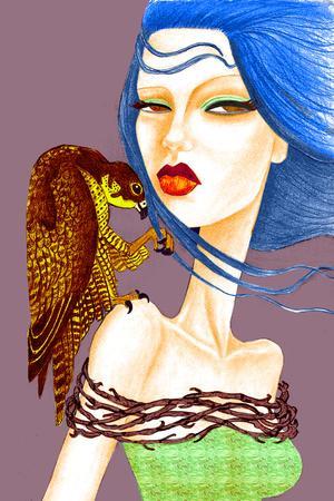 'Falcon' Art Print - Jami Goddess | Art.com