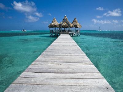 'Belize, Ambergris Caye, San Pedro, Ramons Village Resort Pier and ...