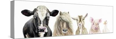 'Farmyard Formation' Stretched Canvas Print - Janie Howe | Art.com