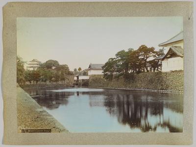 Imperial Castle, Tokyo, Japan (Hand-Coloured B/W Photo) Giclee Print ...