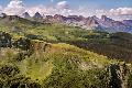 'USA, Colorado, San Juan Mountains. Grenadier Range mountain landscape ...