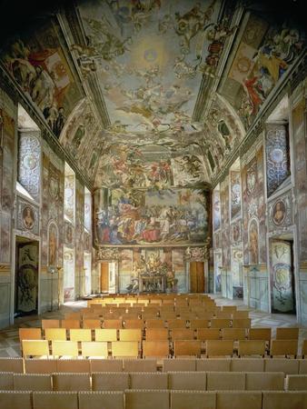 Murals in the Great Hall of Troja Palace, Prague, Show the Imperial ...