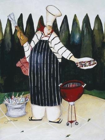 'Barbeque Chef' Giclee Print - Jennifer Garant | Art.com