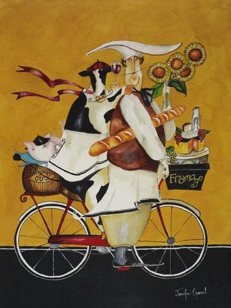 'Cow Chef' Giclee Print - Jennifer Garant | Art.com
