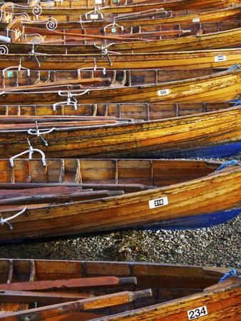 'Rowing Boats, Ambleside, Lake Windermere, Lake District National Park ...