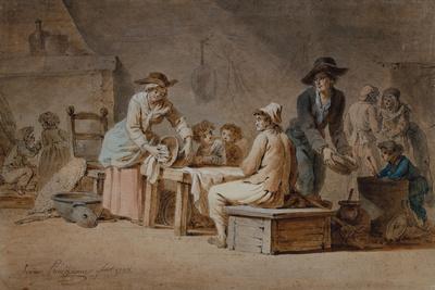 'A Peasant Family in an Interior, 1798 (W/C on Paper)' Giclee Print ...